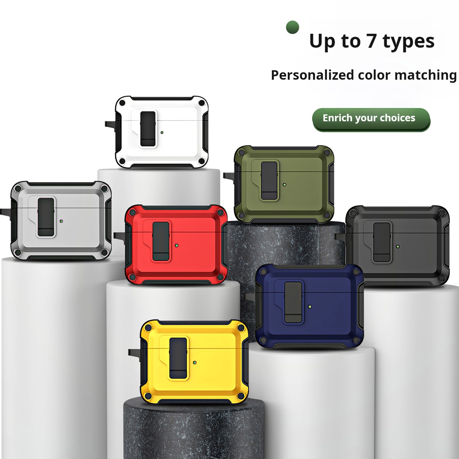 Xeyise Earphone Cover for Airpods Pro 2 Shock-Proof Skin Full Cover ...