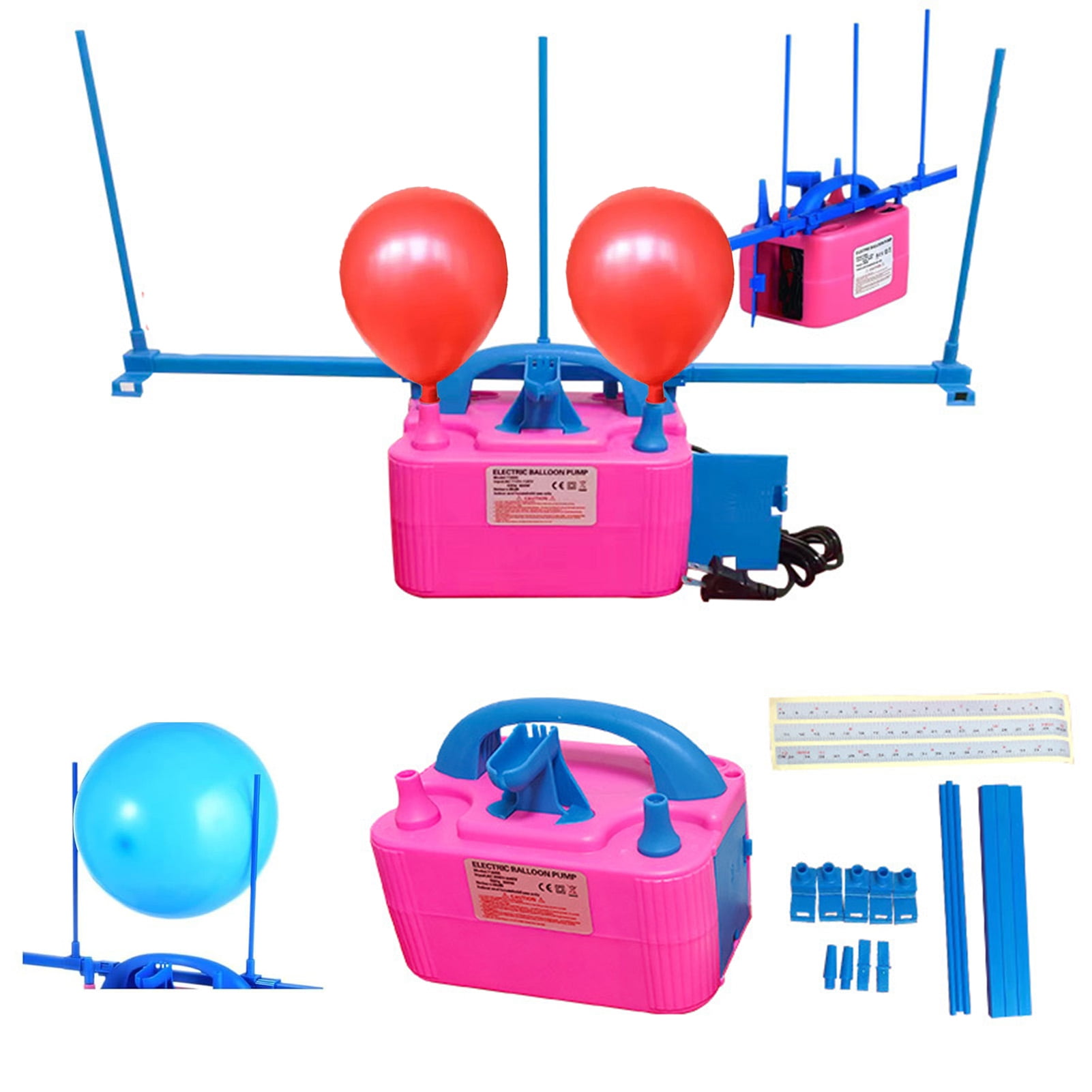 Xeyise Electric Balloon Pump Dual Nozzle Electric Balloon Inflator ...