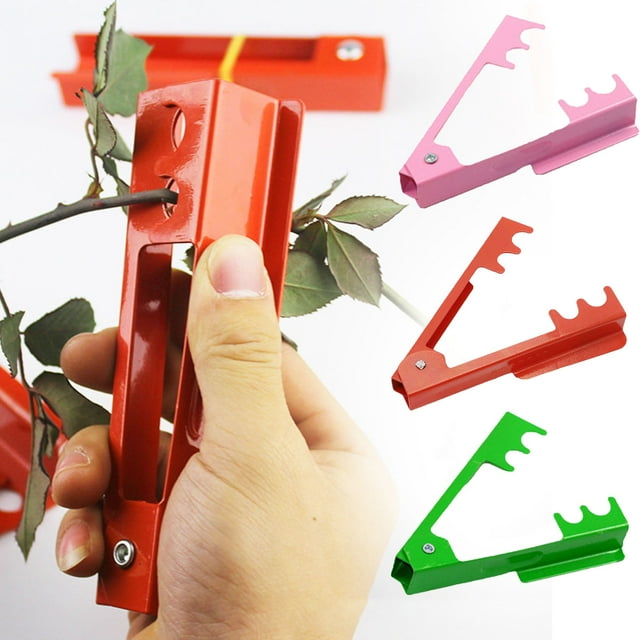 Xeyise Ergonomic Handle Rose Thorn Stripper Tool Lightweight Rose Thorn Remover Flower Stem ...