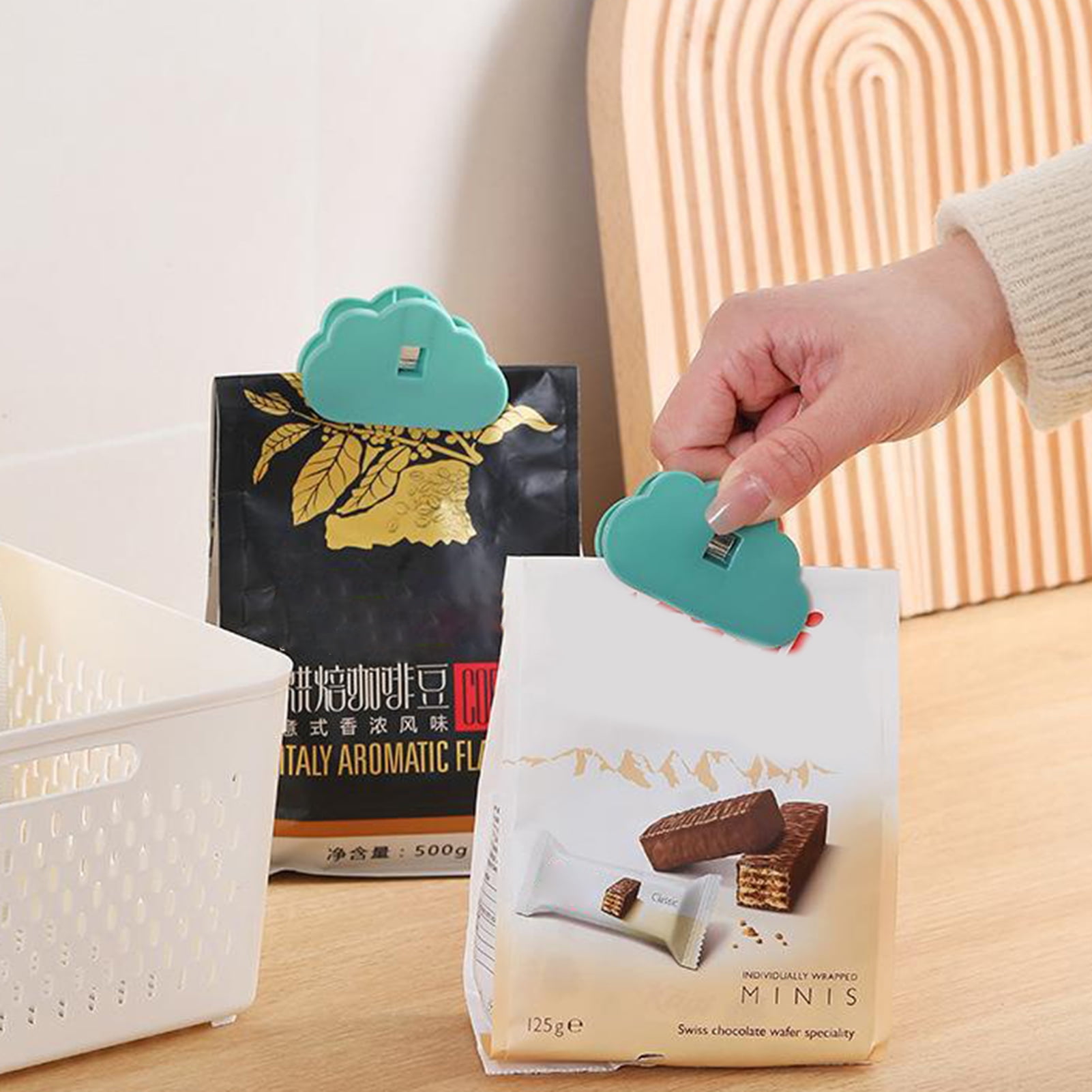 Xeyise Food Bag Sealing Clip Cloud-Shaped Moisture Proof Keep Food ...
