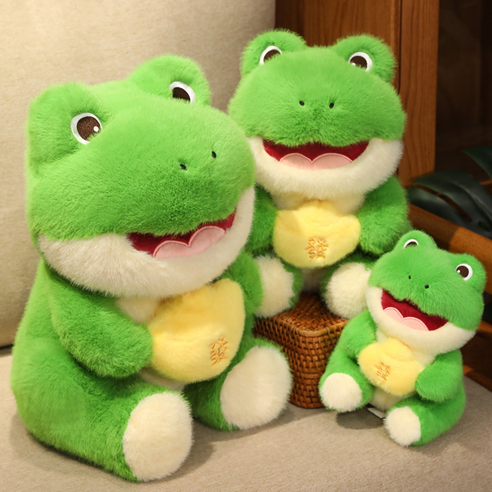 Xeyise Frog Plush Toy Pillow Stuffed Animal Doll Kawaii Frog Plushie ...