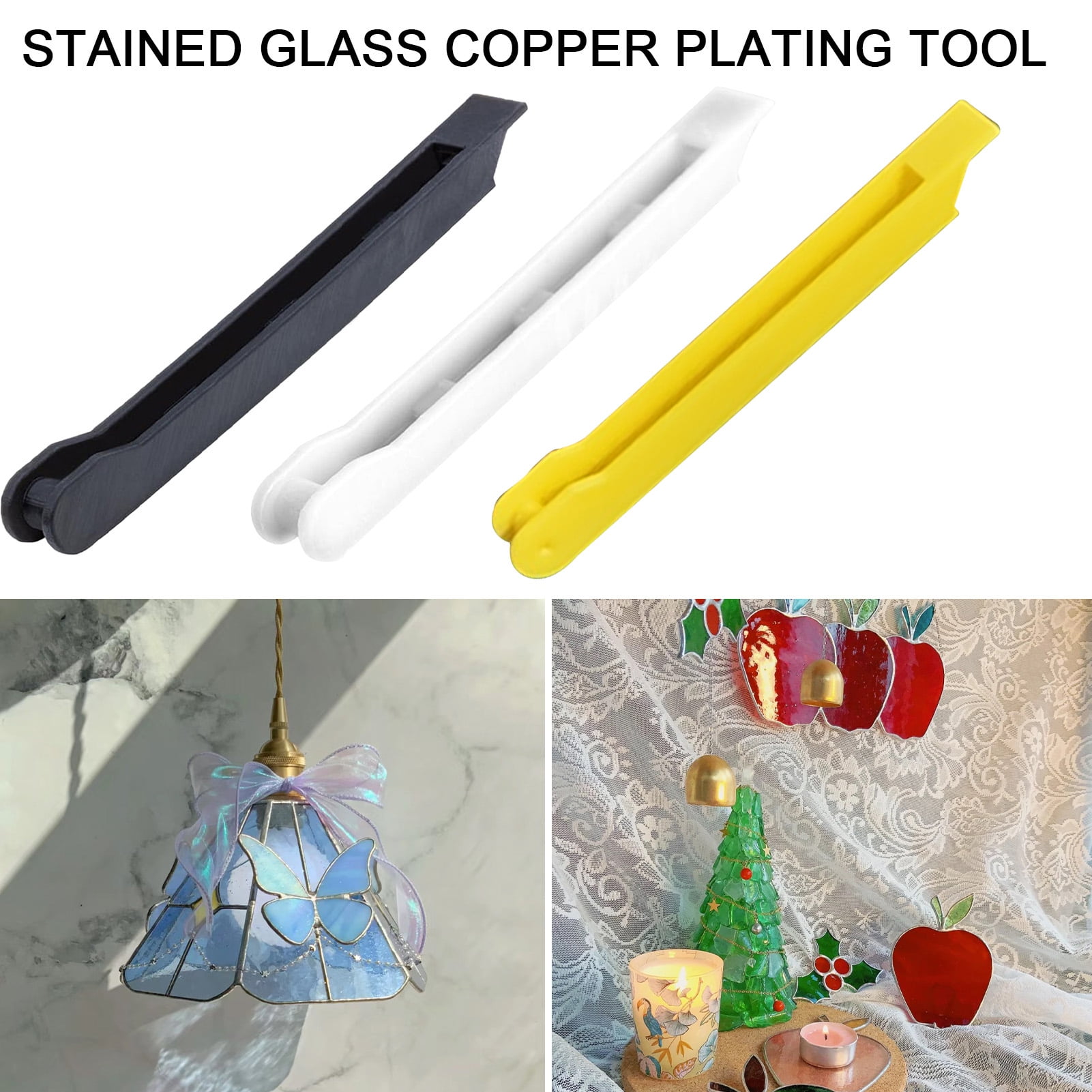 Xeyise Glass Copper Foil Cutter Hand Foiler Ergonomic DIY Stained Glass ...