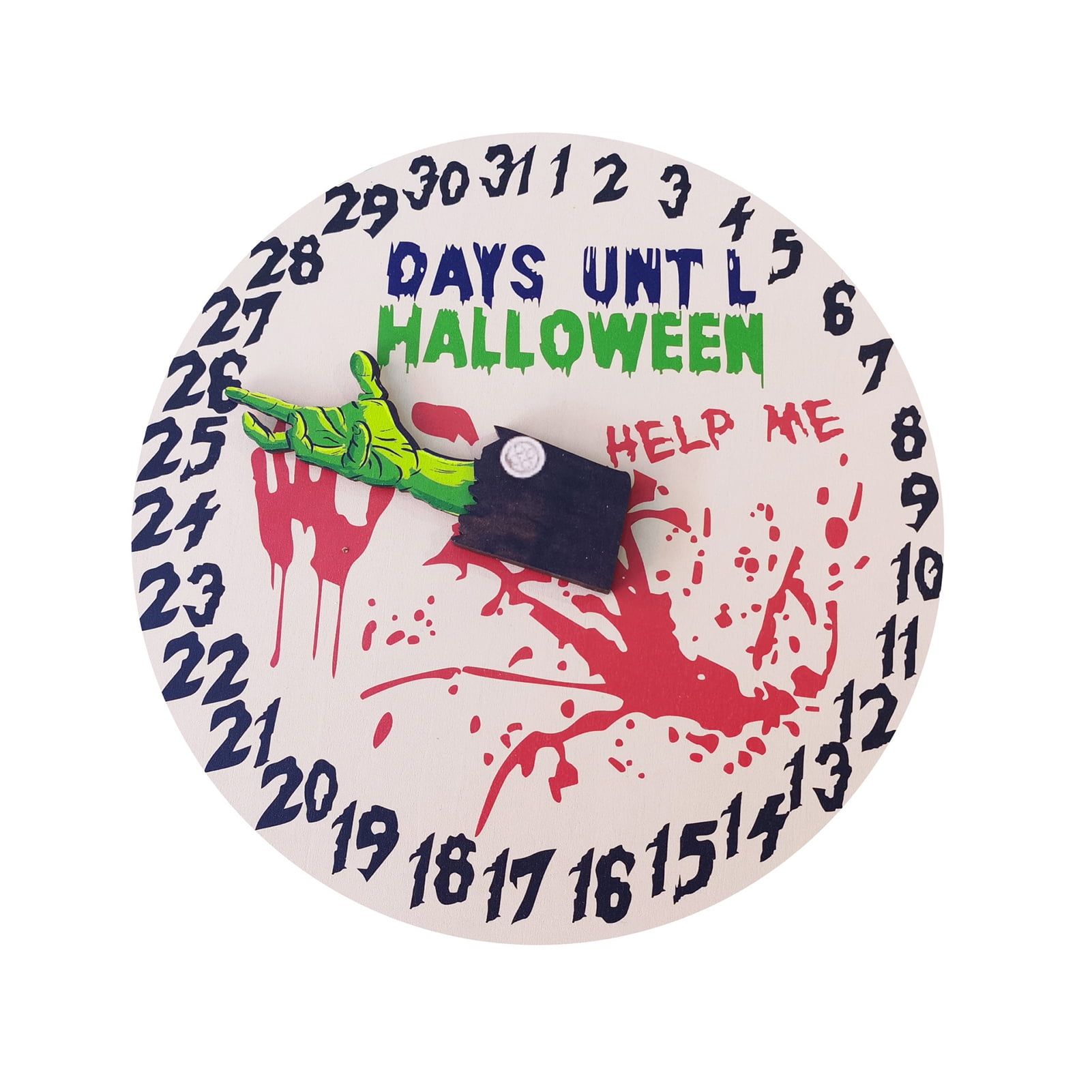 Xeyise Halloween Advent Countdown Calendar Creative Wooden Countdown ...