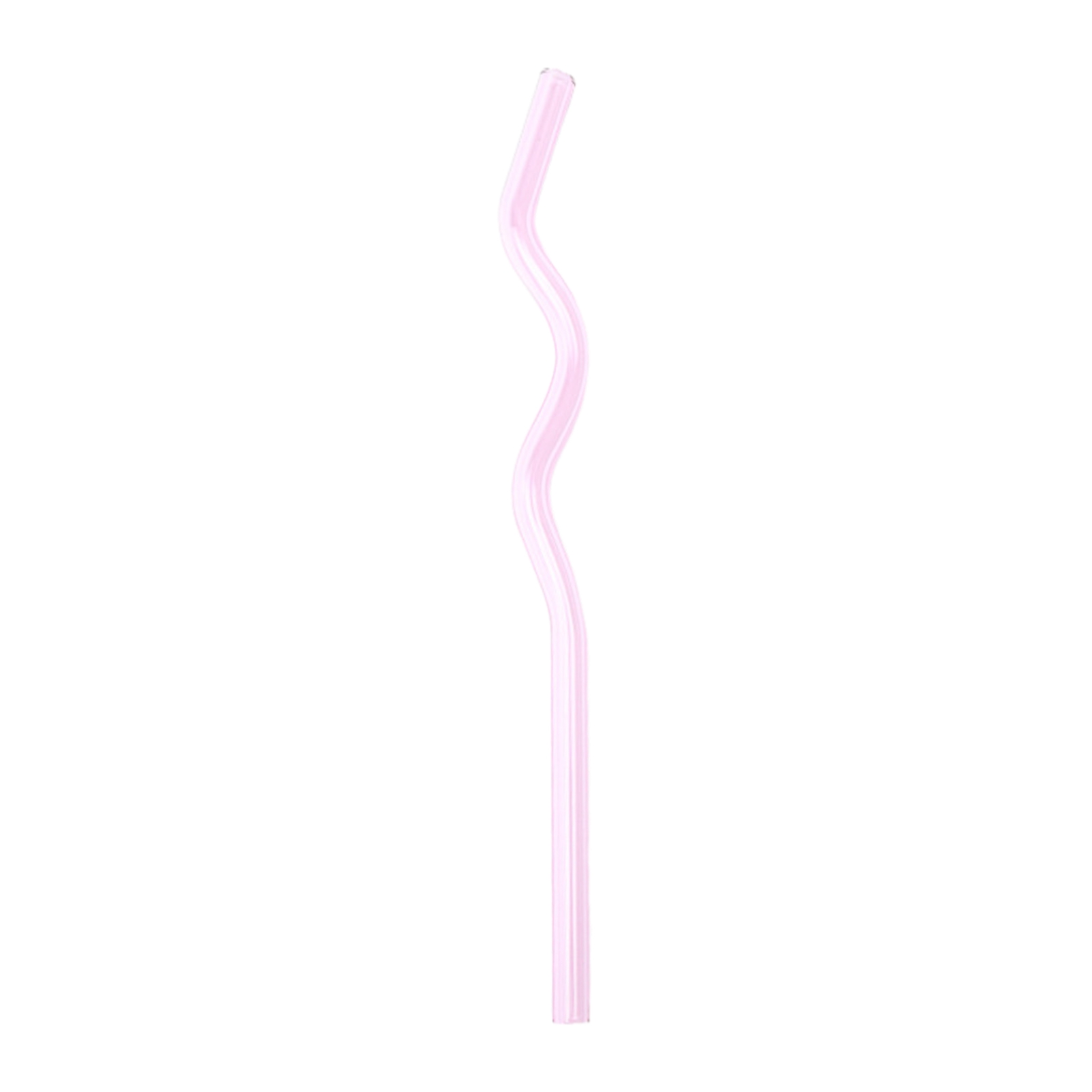 Xeyise High Glass Wavy Straws Reusable Colorful Straws for Juice Tea ...
