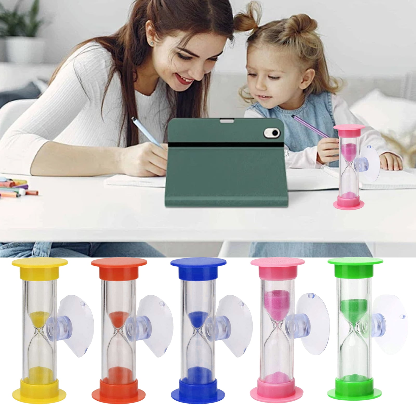 Xeyise Hourglass Sand Timer Kids Toothbrush Timer 2 Minutes Efficient ...
