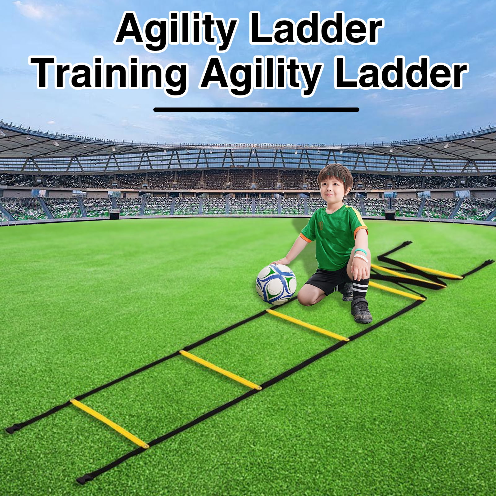 Xeyise Indoor Outdoor Agility Ladder Agility Training Ladder with ...