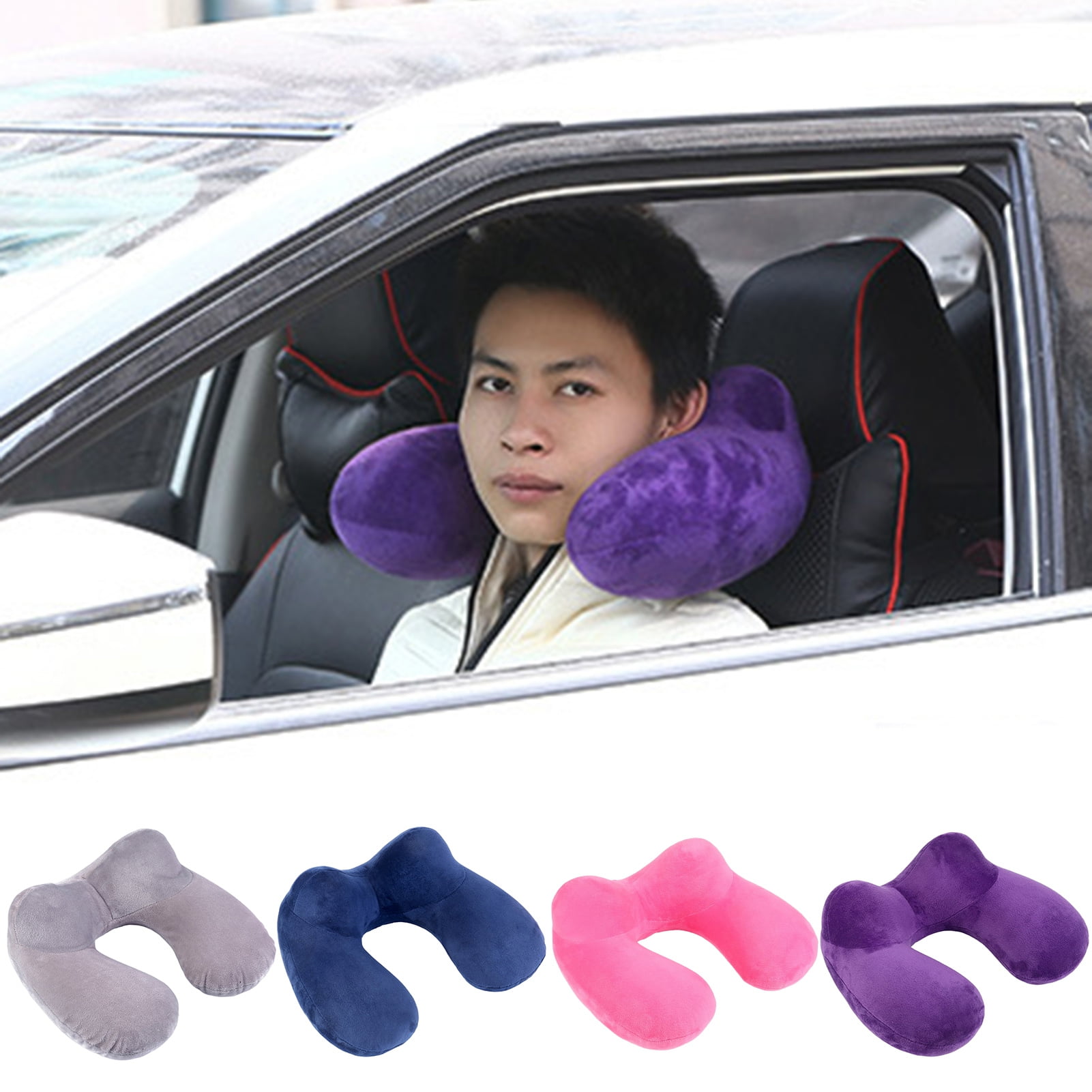 Xeyise Inflatable Pillow U Shape Hump Design Extended Collar Highly ...