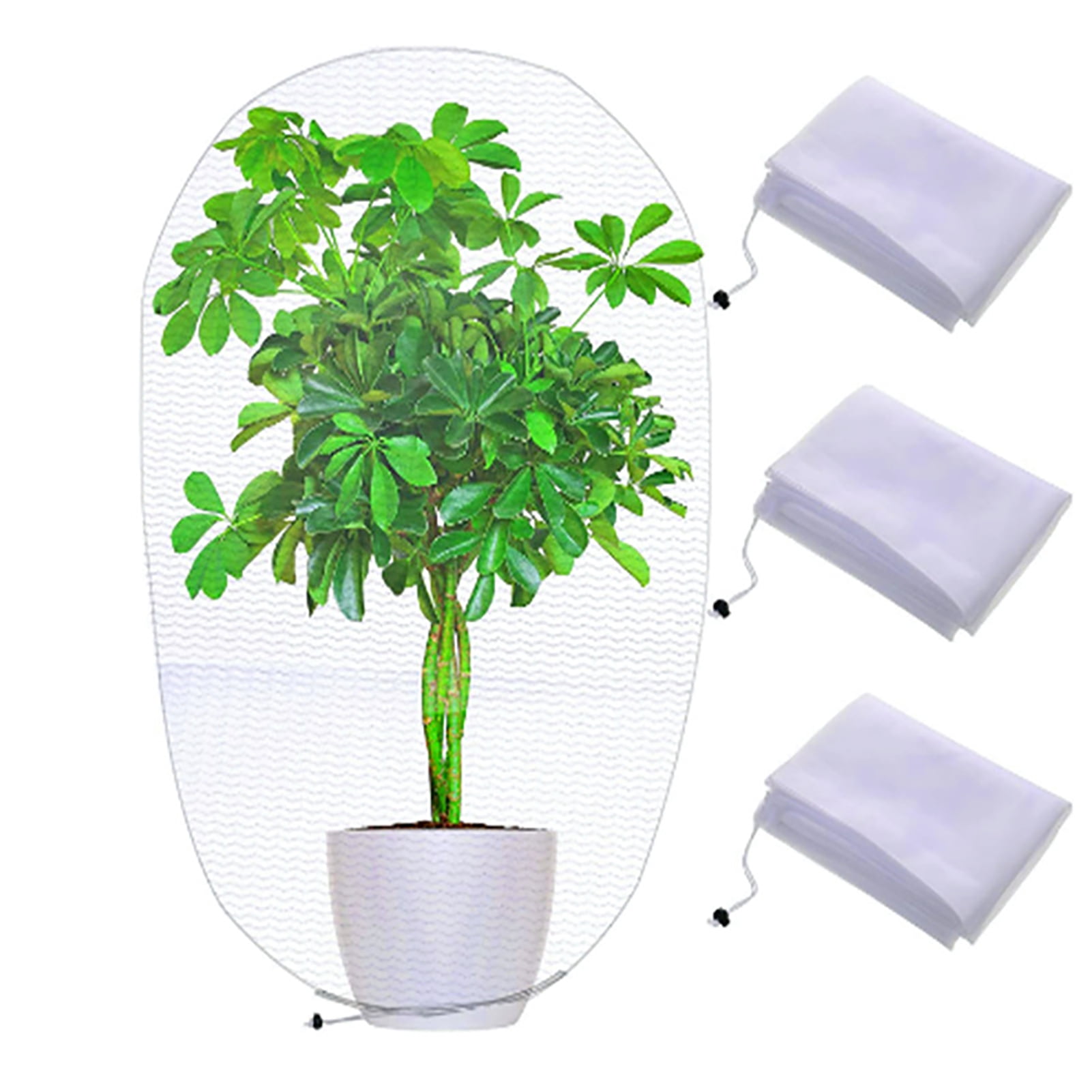 Xeyise Insect-Proof Mesh Bag Garden Netting Plant Cover with Drawstring ...