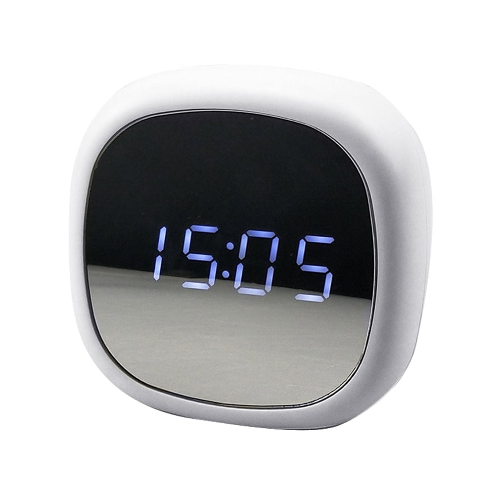 Xeyise LED Display Makeup Mirror USB/Battery Electronic Digital Alarm ...