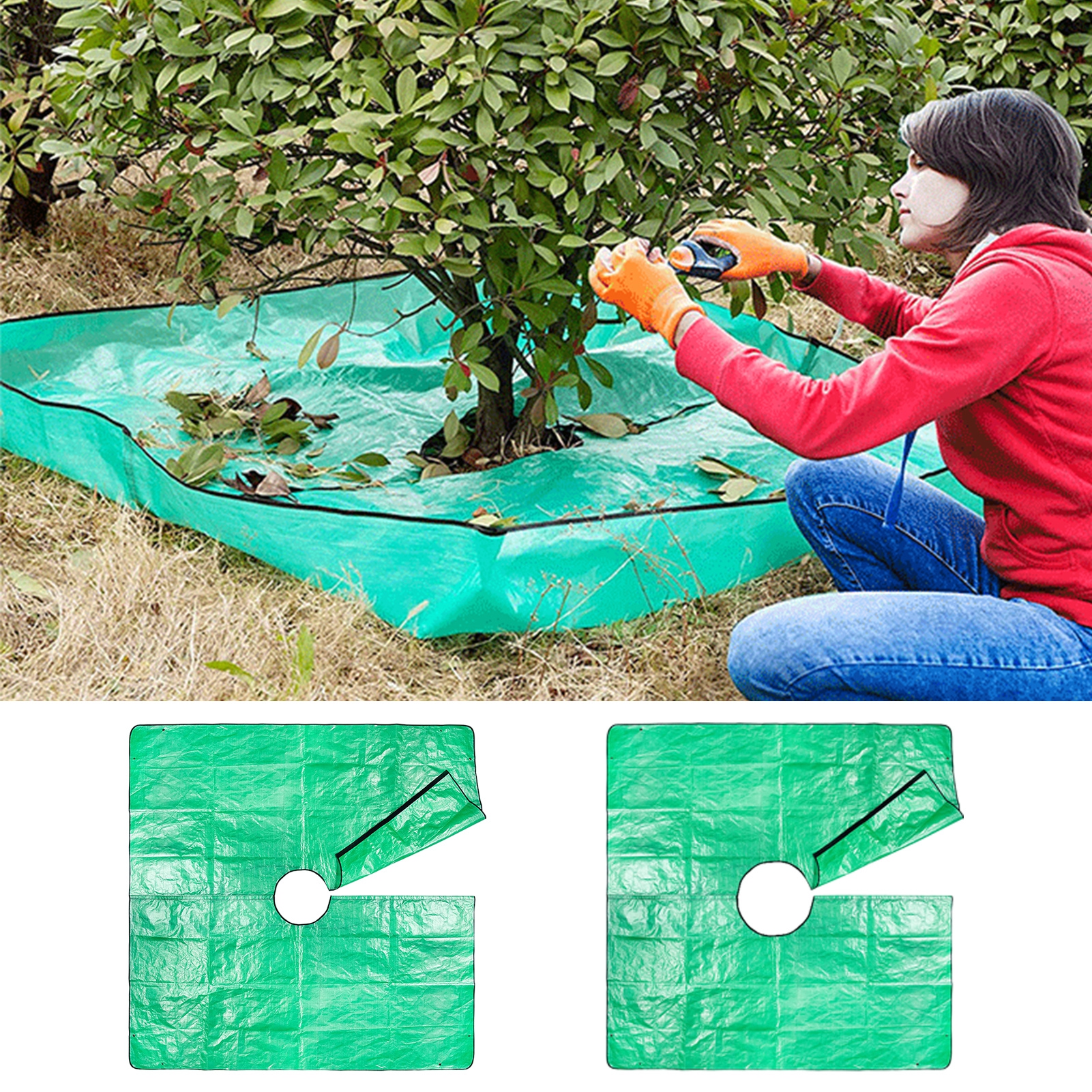 Xeyise Landscape Tarp Garden Tree Pruning with Corner Buckles ...