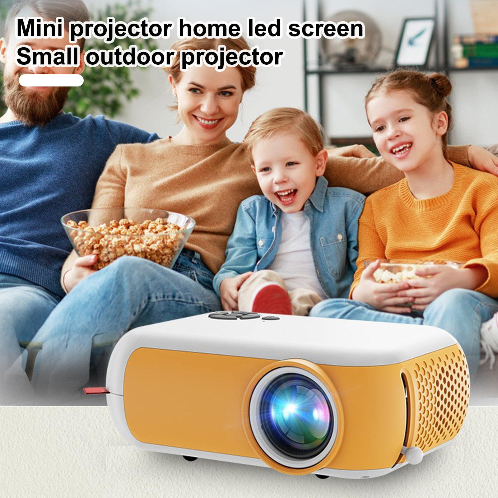 Xeyise Mini Portable Projector Home Cinema with Multiple Interfaces 3D ...