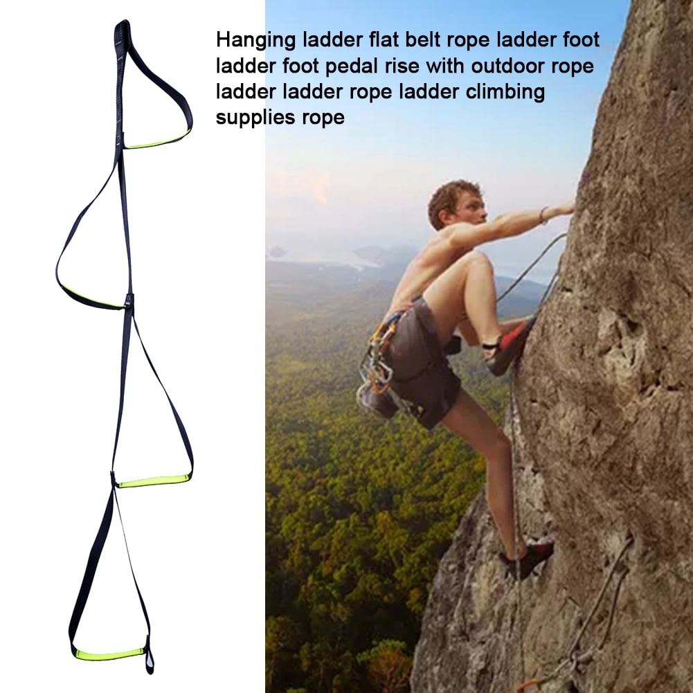 Xeyise Mountain Climbing Rope Ladder Foot Step Flat Belt Outdoor Hiking ...