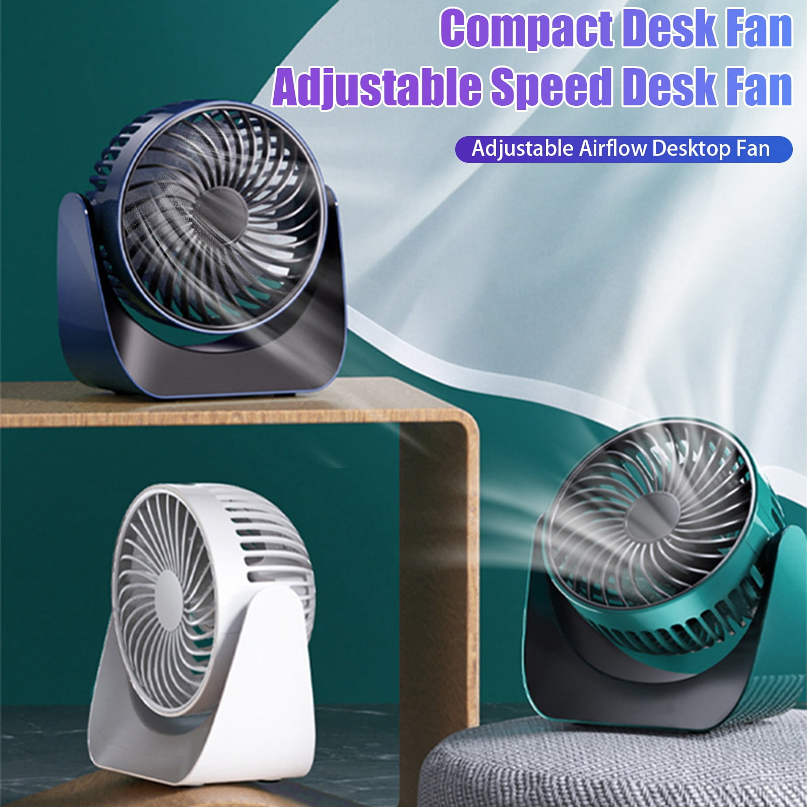Xeyise Multifunctional Desktop Fan with Brushless Motor 3 Speed ...