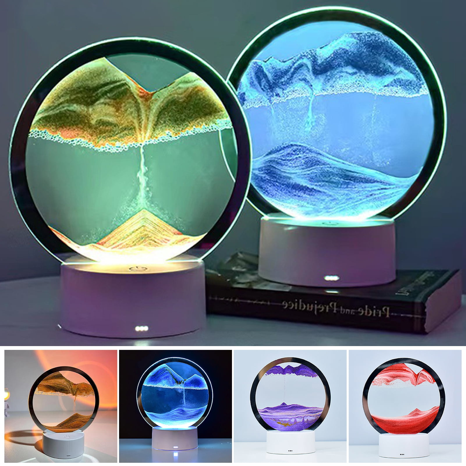 Xeyise Night Light Transparent Flicker-Free Stunning Visual Effect Plug ...