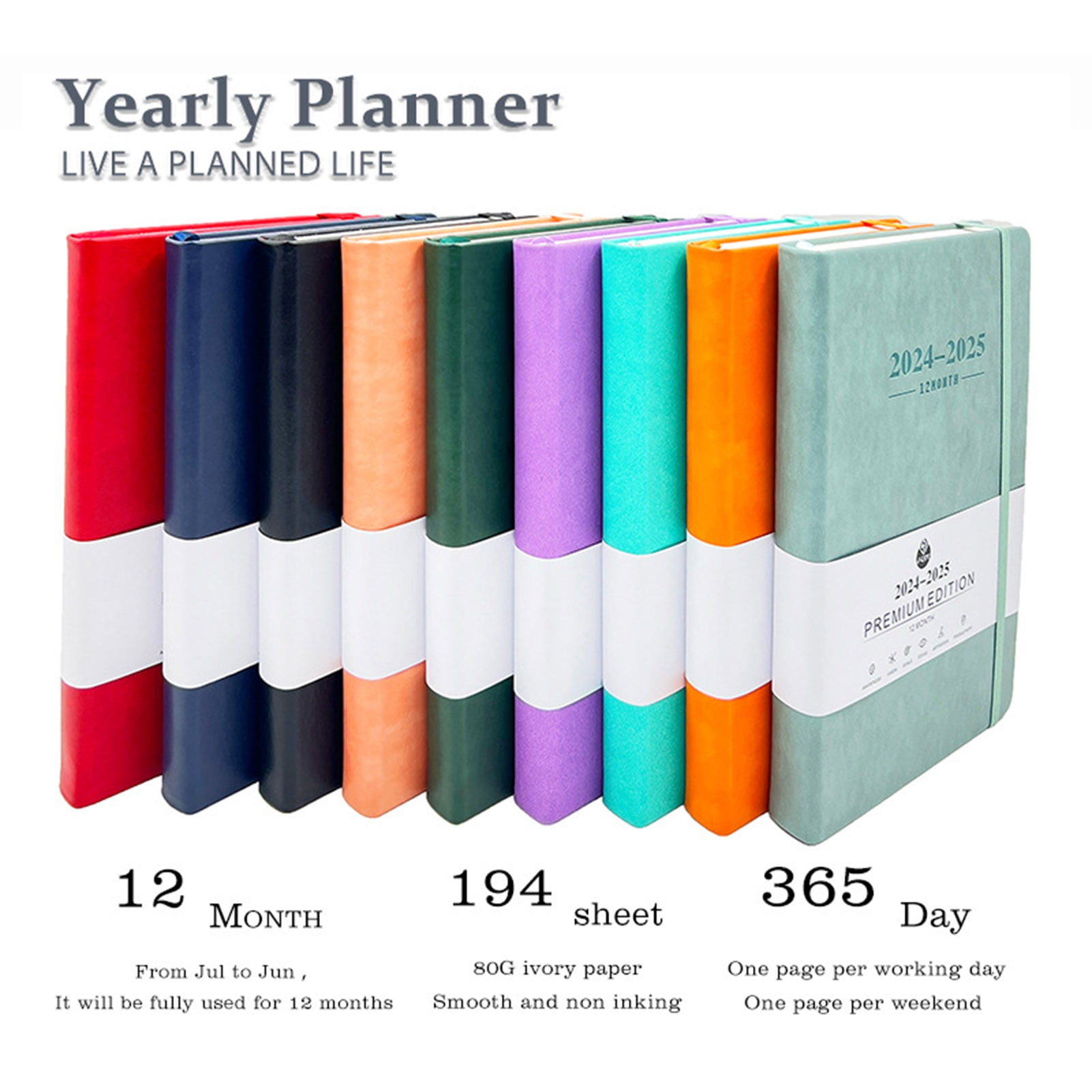 Xeyise Notebook 2024-2025 Planner Calendar Time Management Stress ...