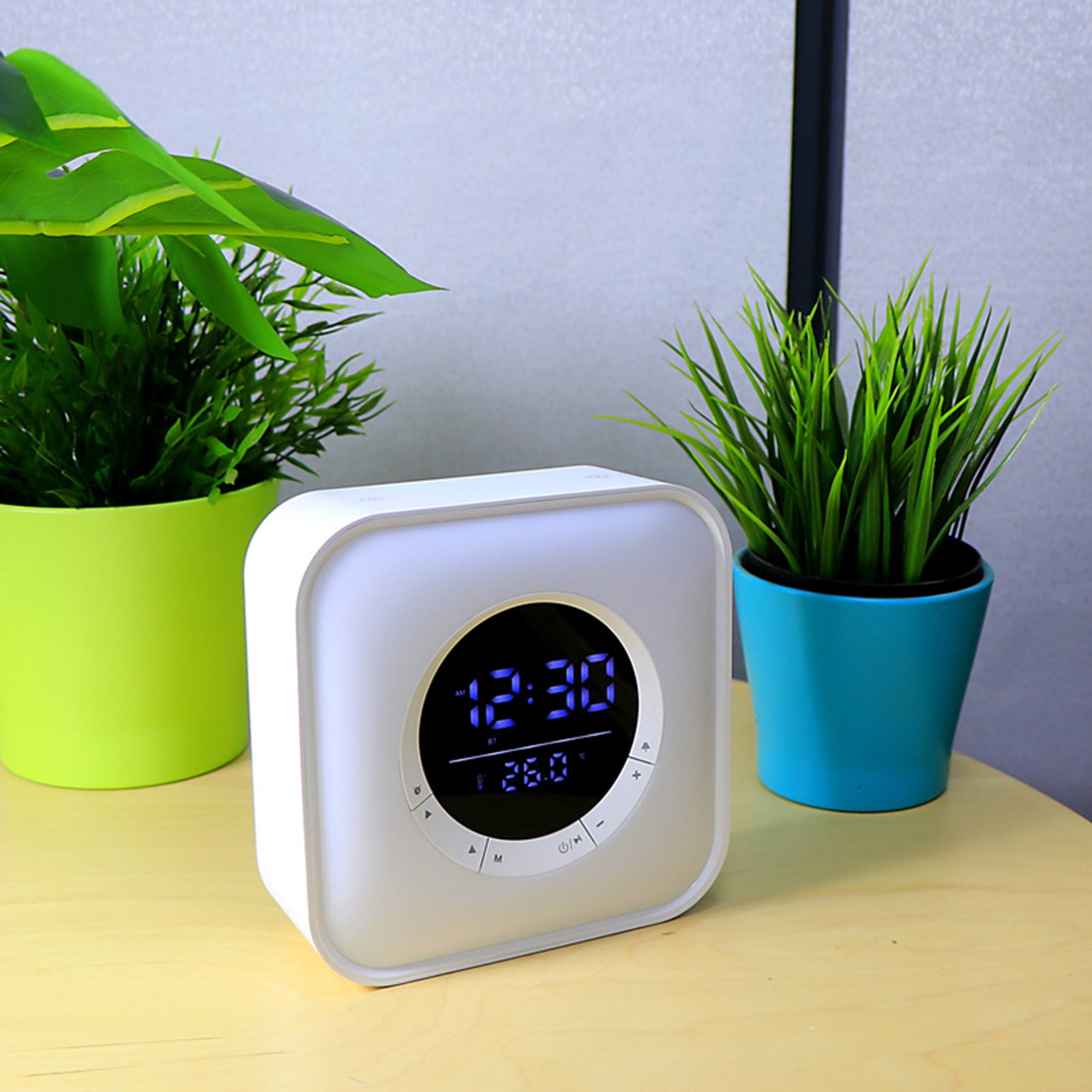 Xeyise P10 Wireless Speaker Multifunctional Alarm Clock RGB Ambient ...
