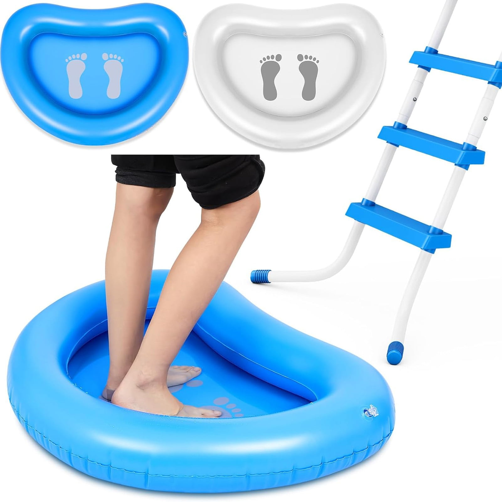 Xeyise Pool Footbath Inflatable Portable Foot Spa Wash Basin Swimming ...