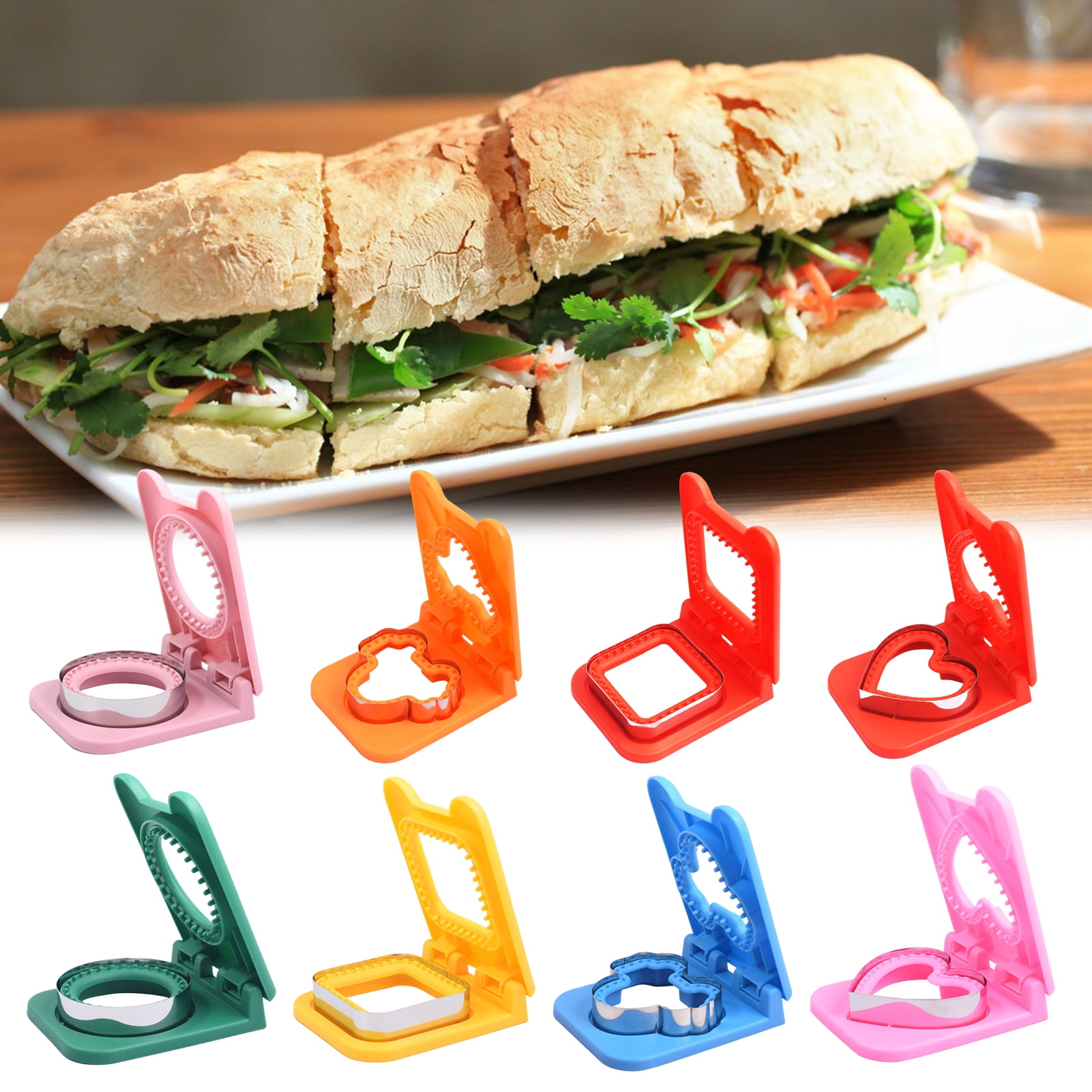 Xeyise Sandwich Cutter And Sealer Quick Sandwich Prep Tool Easy to Use ...