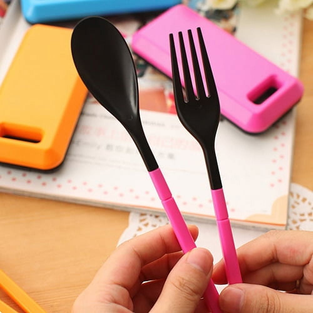 Xeyise Separable Spoon Fork Chopsticks Plastic Outdoor Eating Portable Cutlery Set - Walmart.com