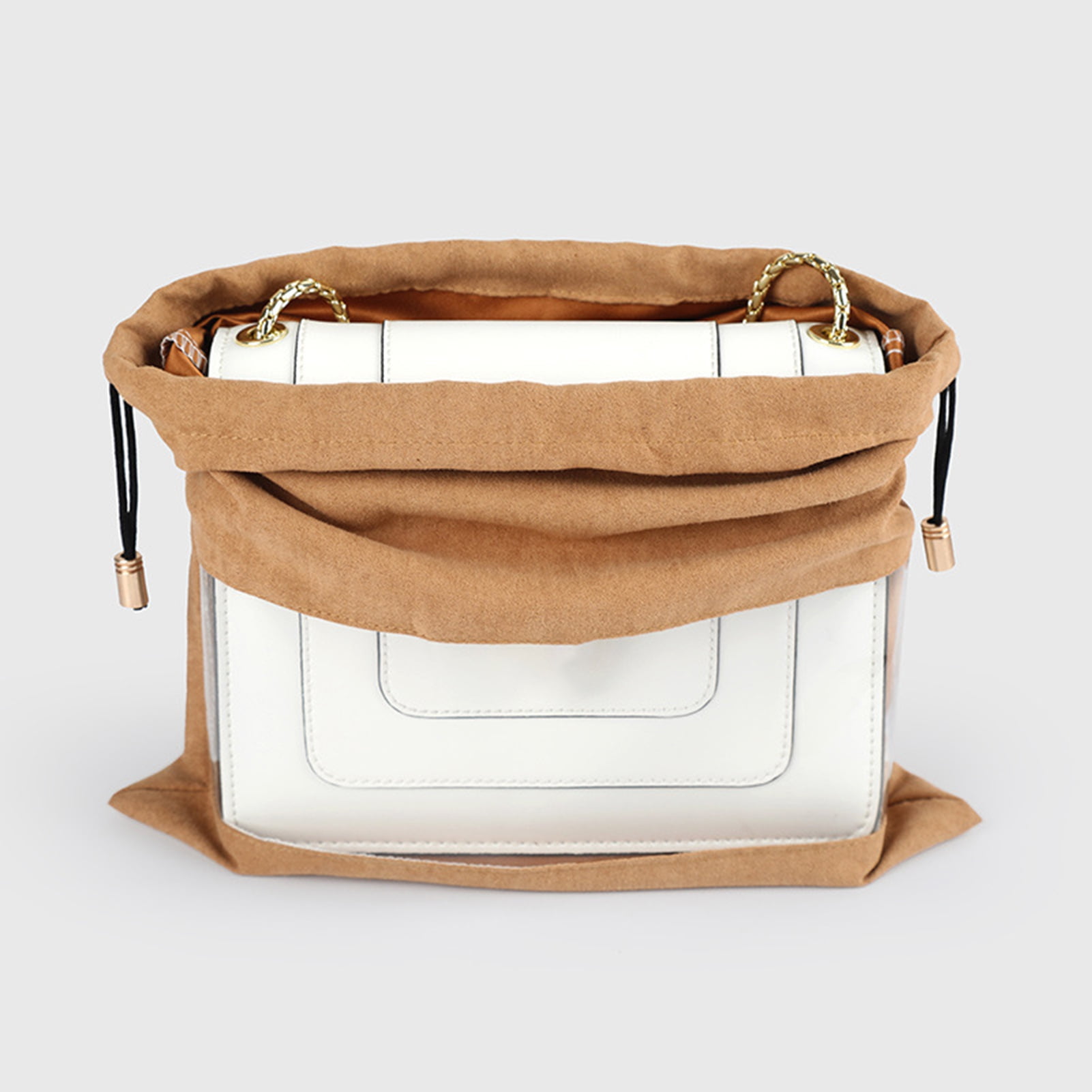 Xeyise Storage Bag Dustproof Faux Suede Portable Transparent Clothes ...