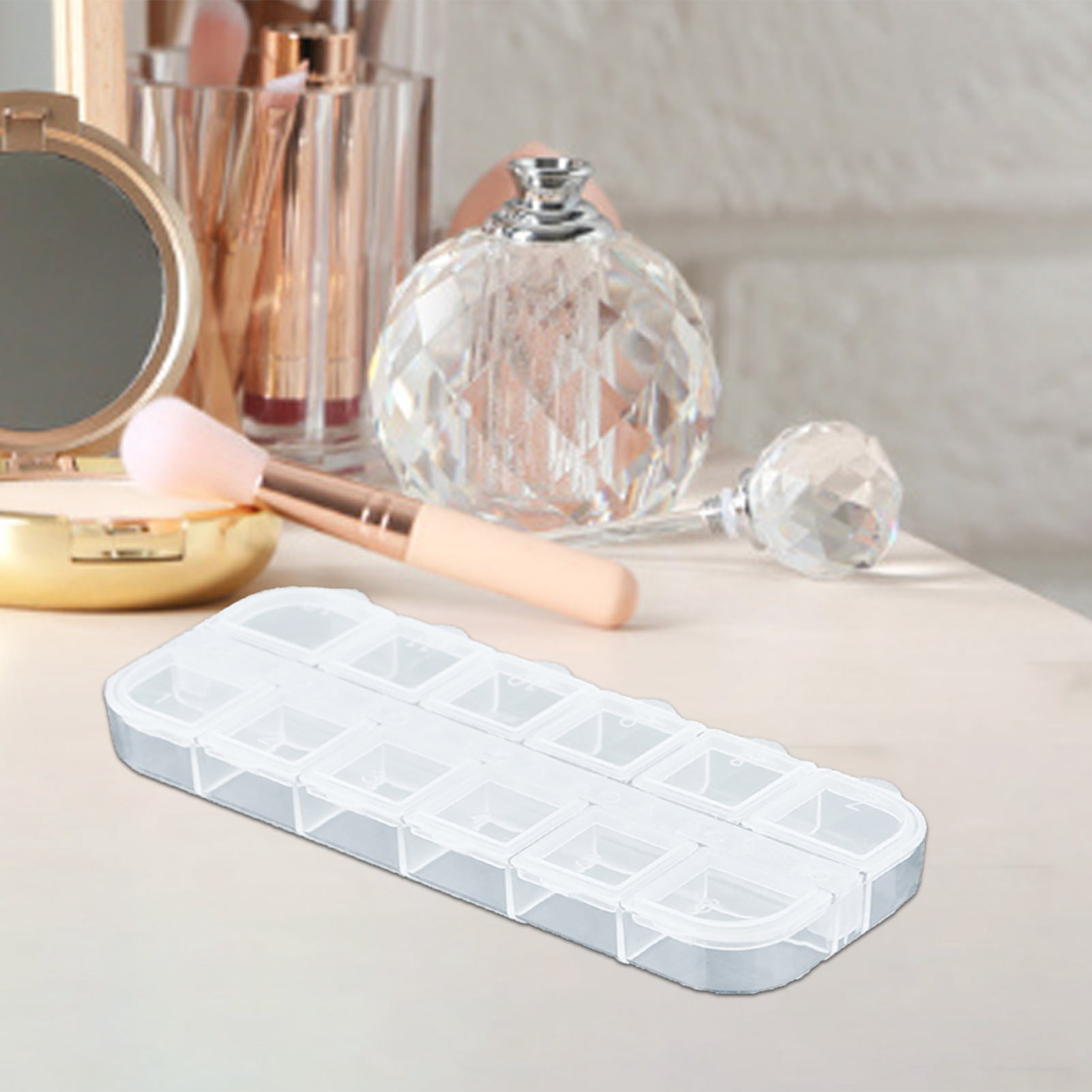 Xeyise Storage Box Multi-purpose Single Buckles Design 12 Grids Jewelry ...