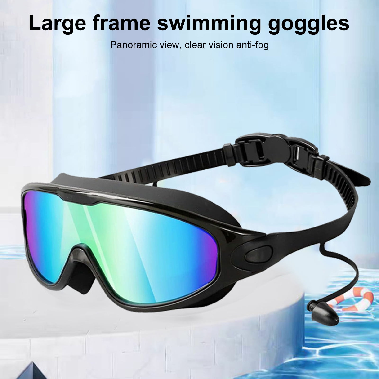 Xeyise Swimming Goggles Anti-Fog UV Protection Wide View Swim Glasses ...