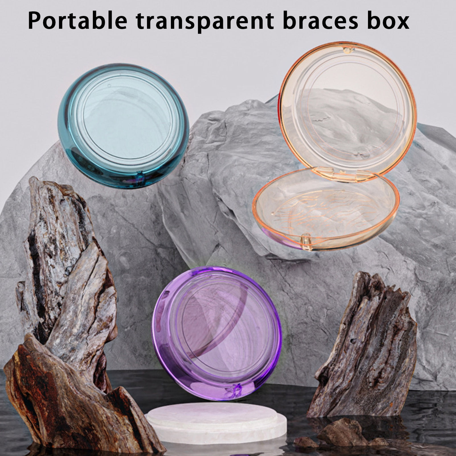 Xeyise Transparent Braces Storage Box Dustproof Moisture-proof Magnetic ...