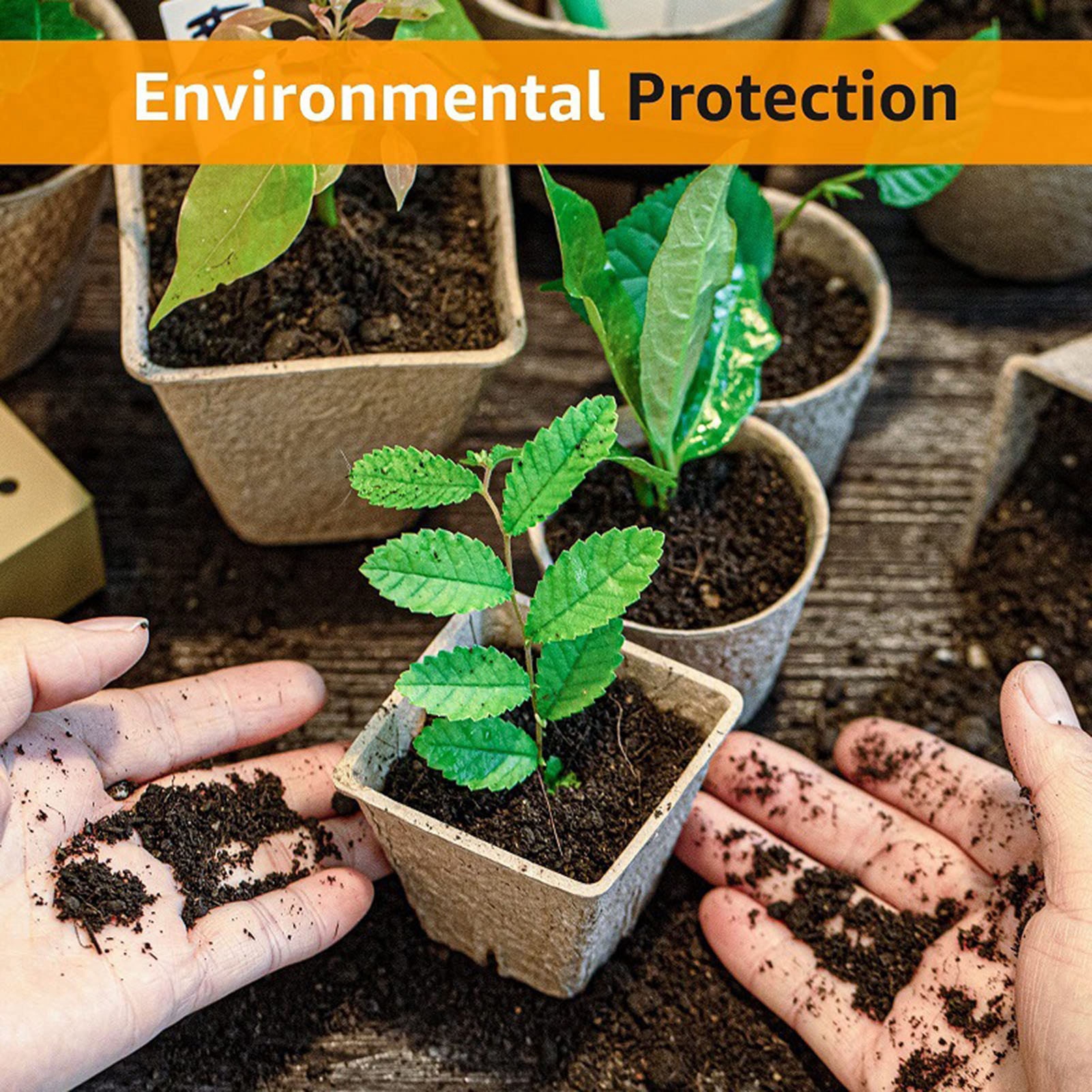 Xeyise Vegetable Flower Biodegradable Planting Peat Pot Eco-friendly ...