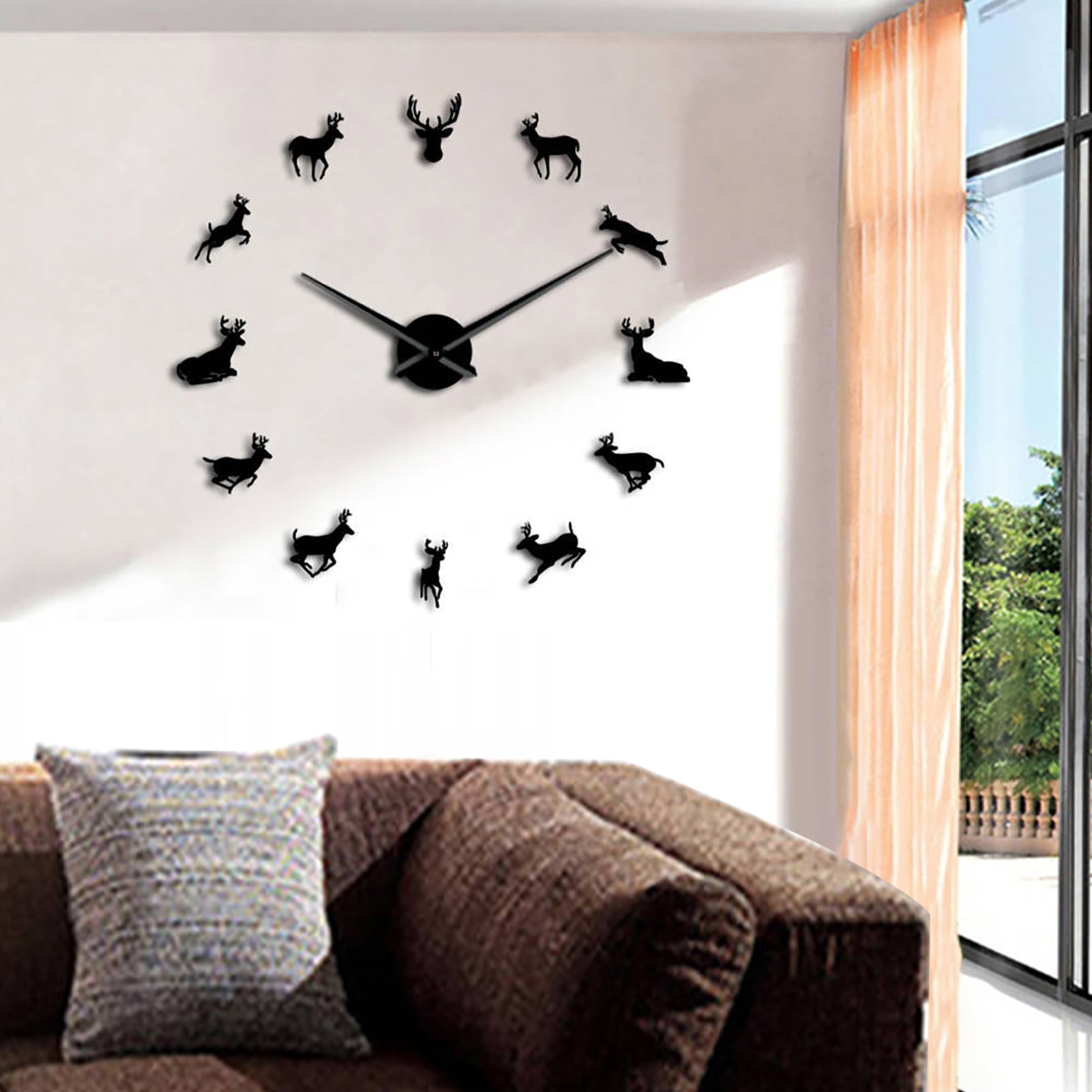 Xeyise Wall Clock Eye-catching Superior Movement Acrylic Hanging Clock ...