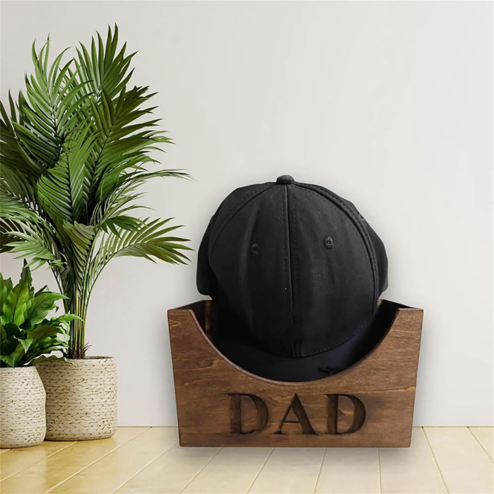 Xeyise Wooden Baseball Cap Stand Dad Inscribed Thick Large Capacity ...