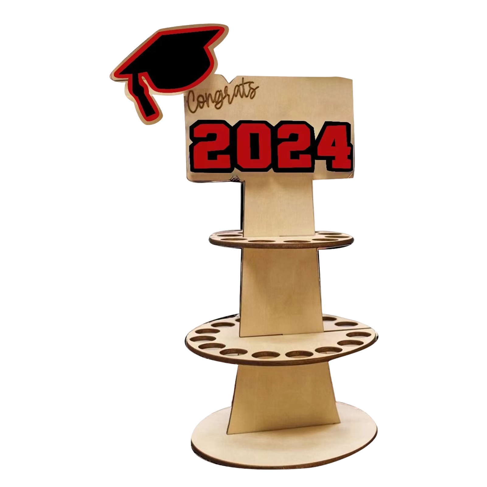 Xeyise Wooden Graduation Money Holder Congratulation Card Rack Money ...