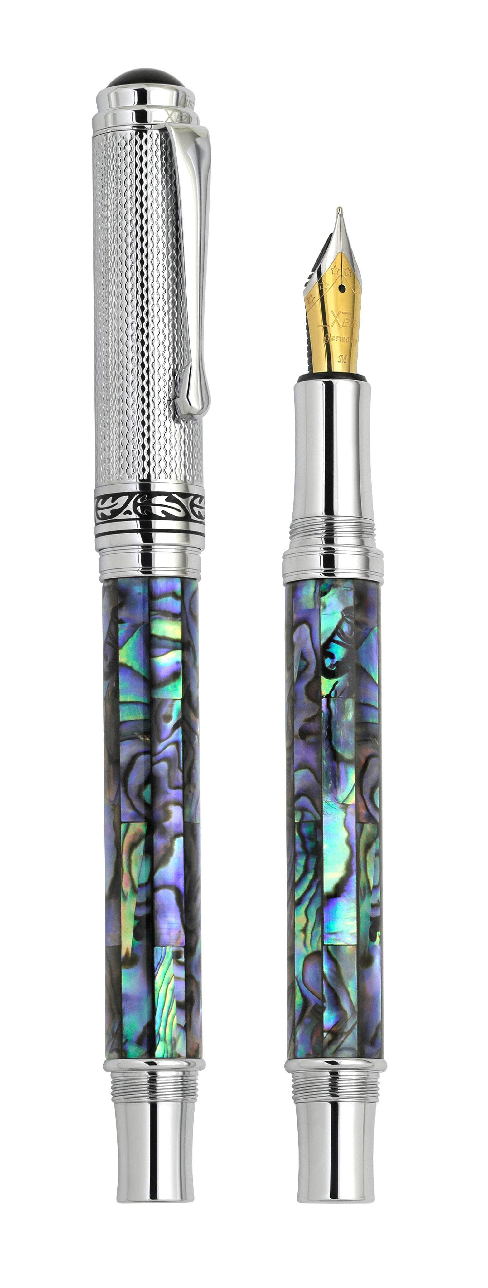 Xezo Xezo Maestro® Paua Abalone Sea Shell Fountain Pen (Medium Nib ...