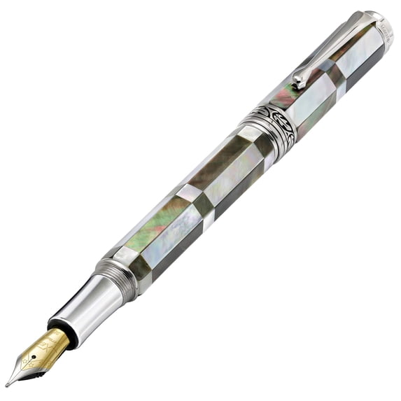 Xezo Xezo Maestro® Vintage Collection Fountain Pen (Medium Nib) - Black ...