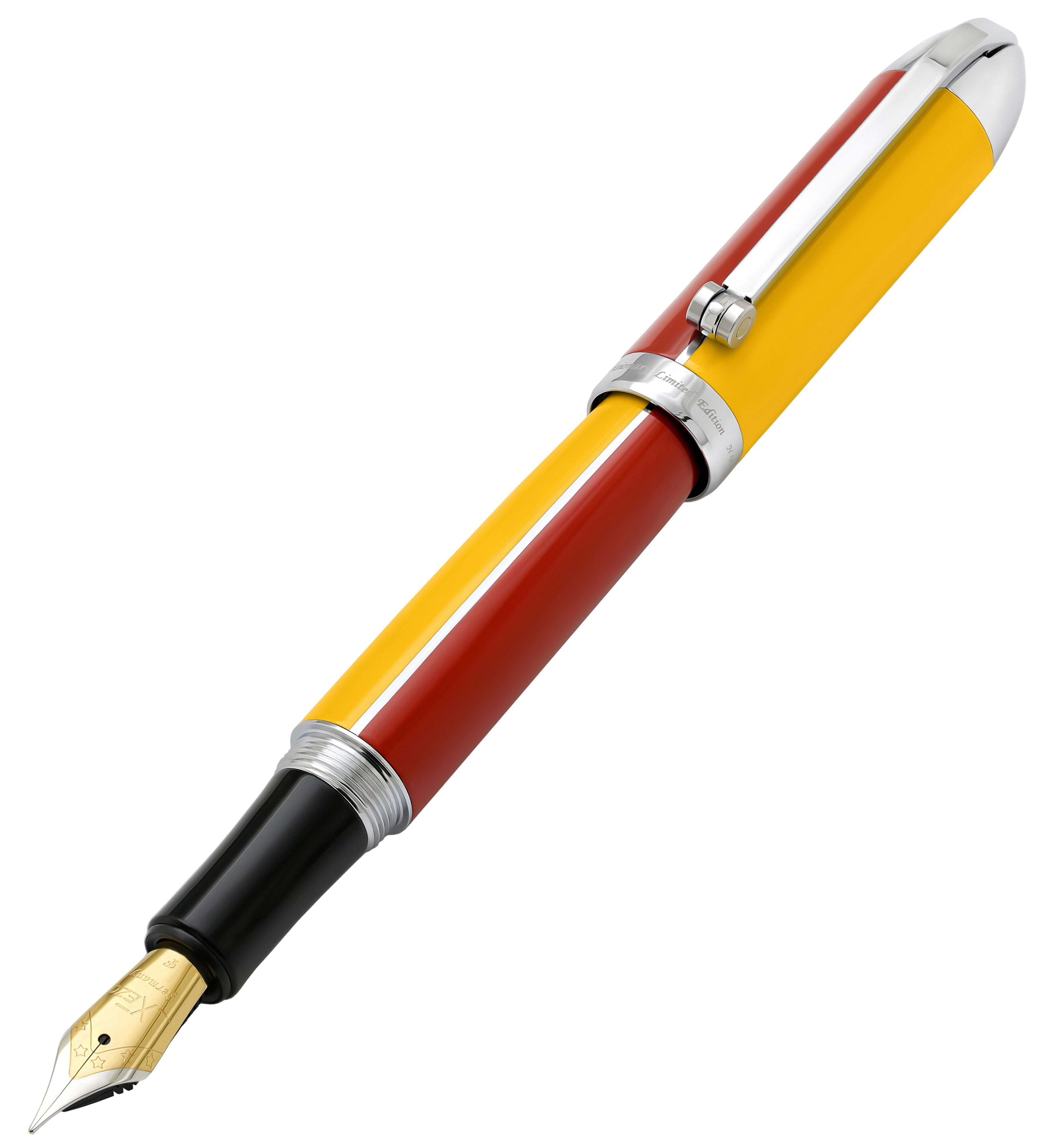 Xezo Visionary® Brass Aluminum Enameled Fountain Pen (Fine Nib) - Aspen ...