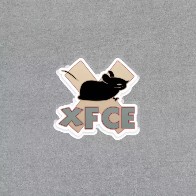 Xfce Linux Distribution Glossy Sticker For Laptops And Devicesphone ...
