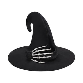Xfvqtps Halloween LED Witch Hat Bow Mesh Star Print Halloween Spire Hat ...