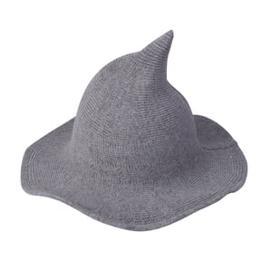 Halloween Witch Hat for Women Wide Brim Foldable Halloween Wool Hats ...
