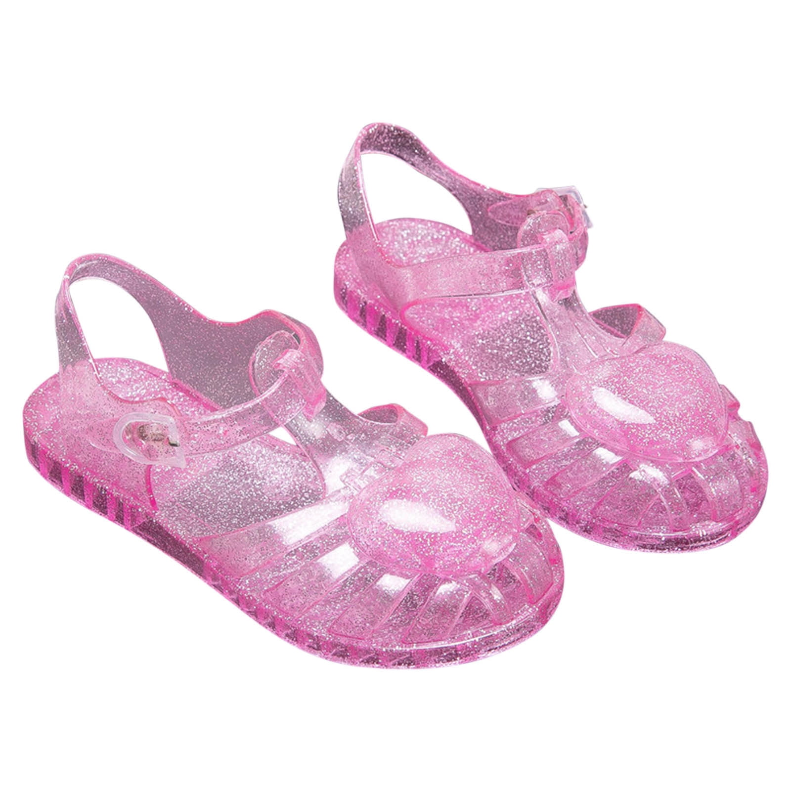 Xfvqtps Jelly Sandals for Girls Fisherman Gladiator Closed Toe Hollow ...