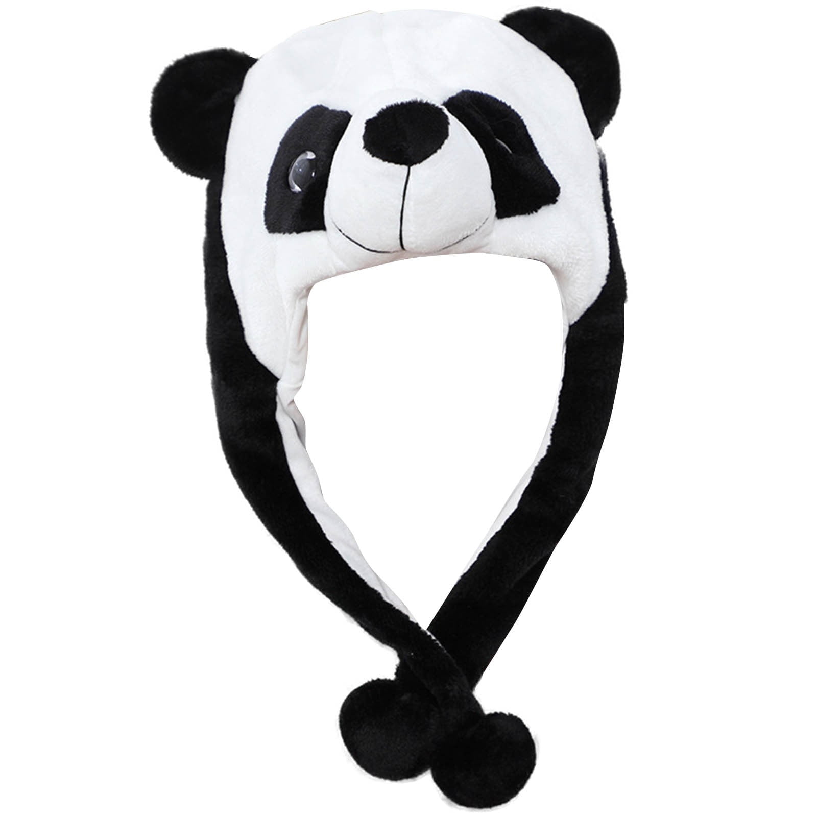 Xfvqtps Kids Unisex Plush Animal Hat with Long Earflaps Cute Funny ...