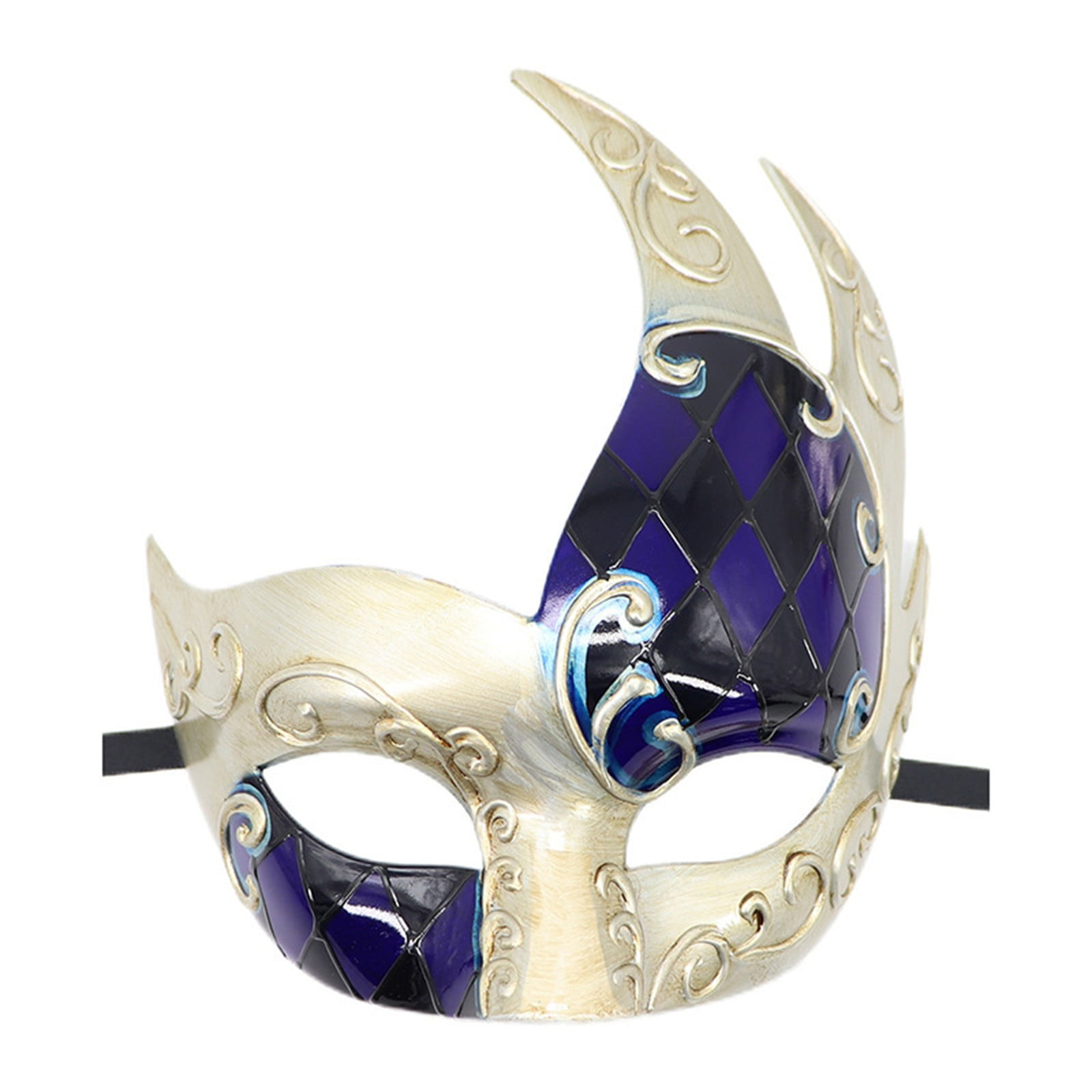 Xfvqtps Mardi Gras Mask for Men Masquerade Masks Half Face Carnival ...