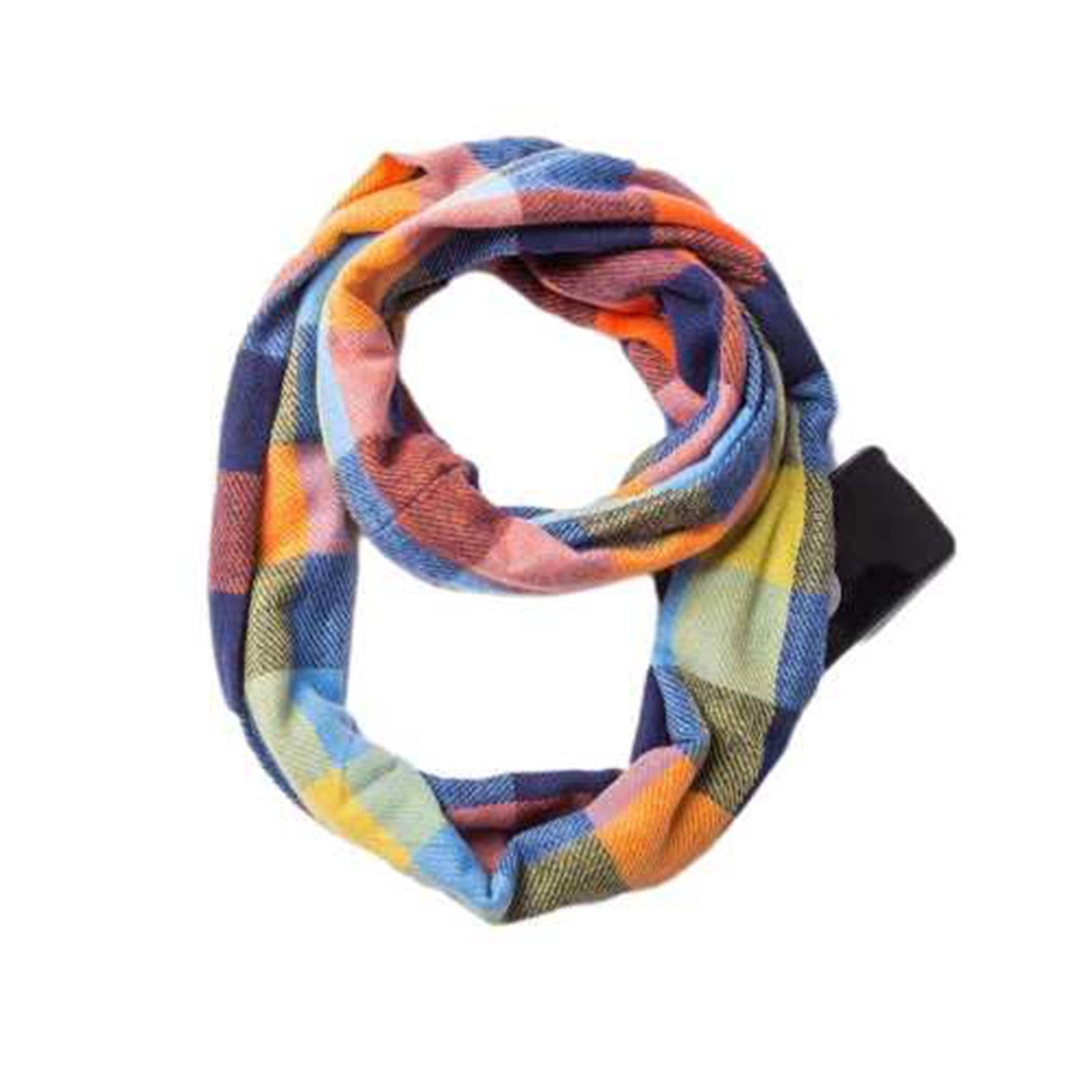Xfvqtps Mens and Womens Couple Infinity Scarf with Hidden Zipper Pocket ...