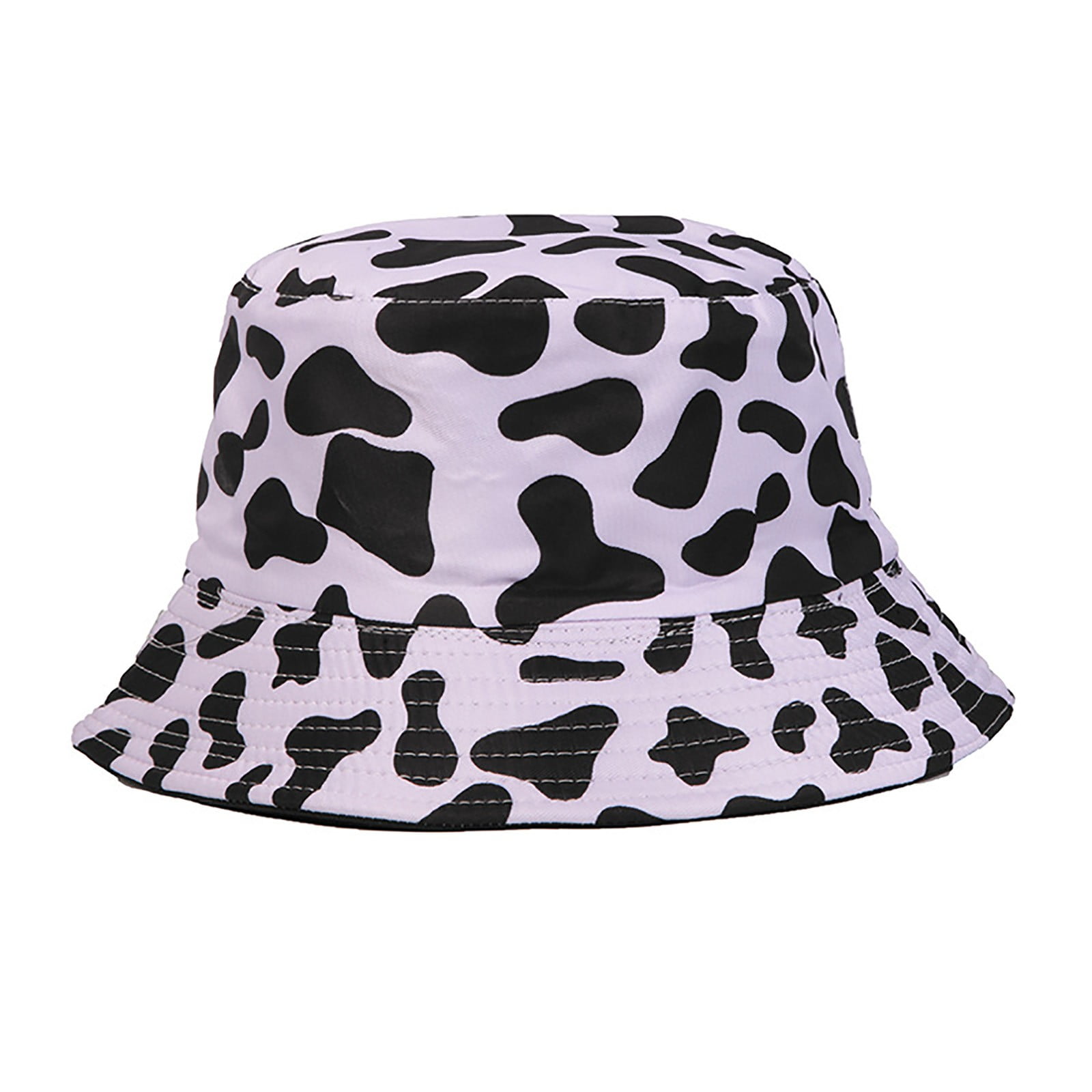 Xfvqtps Mens and Womens Bucket Hat Cow Pattern Packable Double Side ...