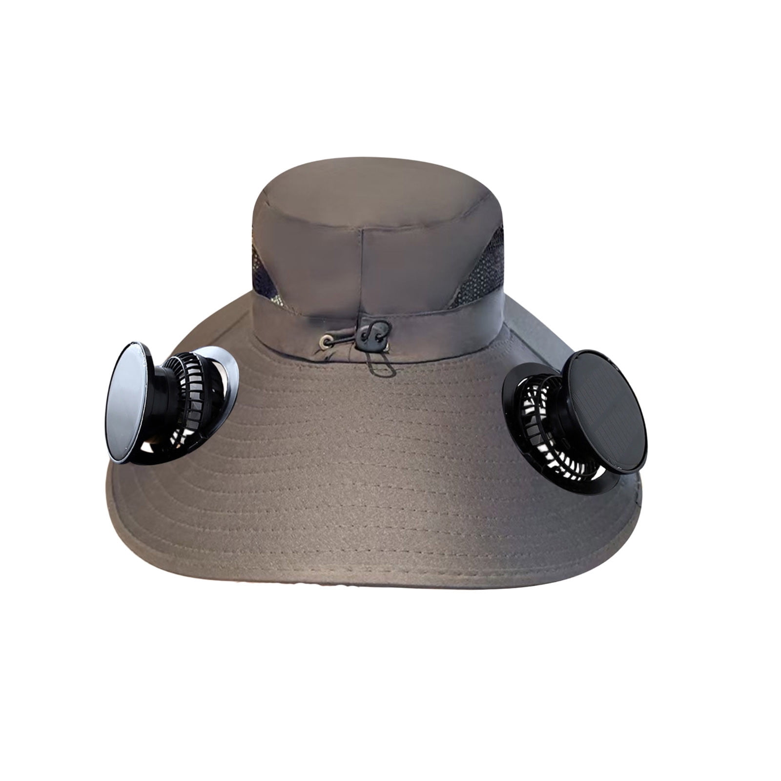 Xfvqtps Solar Fan Hat Fishing Hat Visor Hat for Mens Wide Brim Summer ...