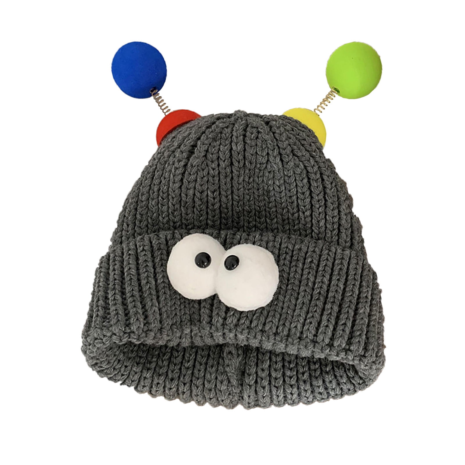 Xfvqtps Womens Beanie Hat Funny Cartoon Big Eyes Little Design Tentacle ...