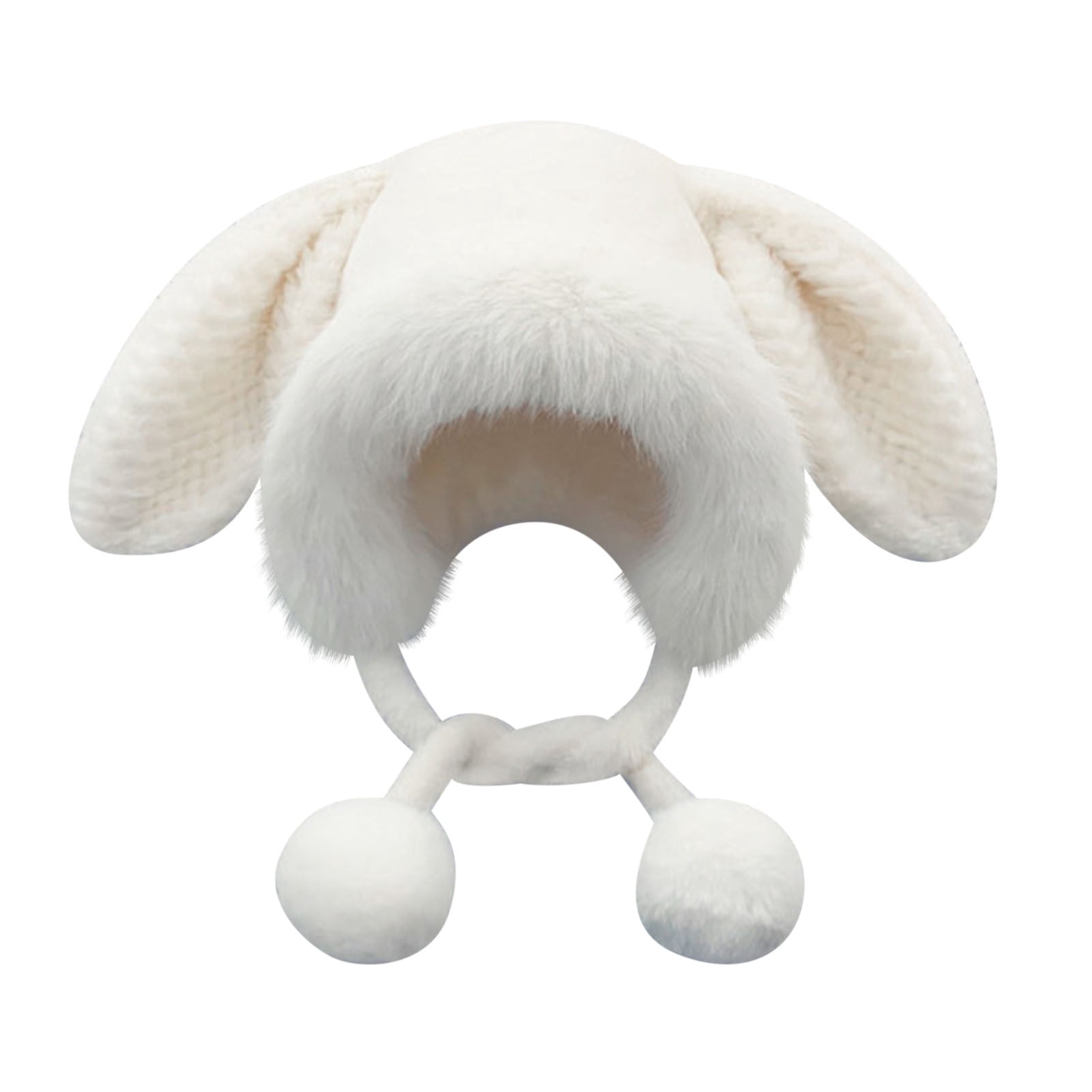Xfvqtps Womens Fluffy Plush Hat with Ear Flaps Christmas Gift Kawaii ...