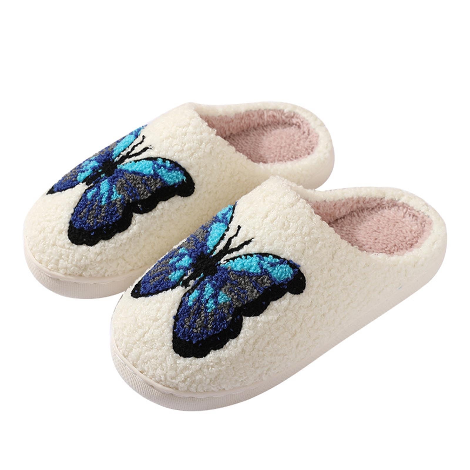 Xfvqtps Womens Furry Slippers Large Size Soft Fleece Beautiful ...