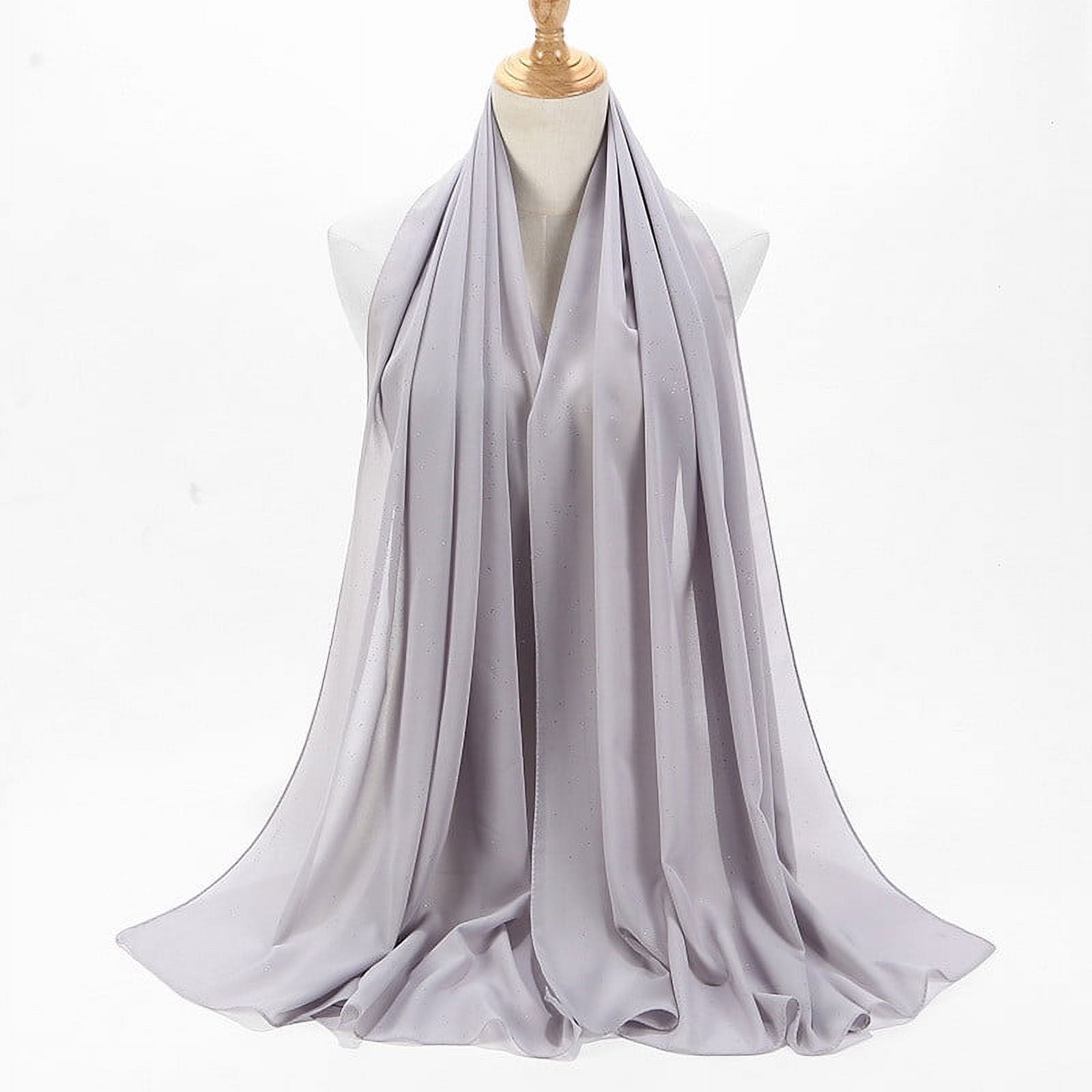 Xfvqtps Womens Scarf Solid Color Simplicity Gold Powder Fashion ...