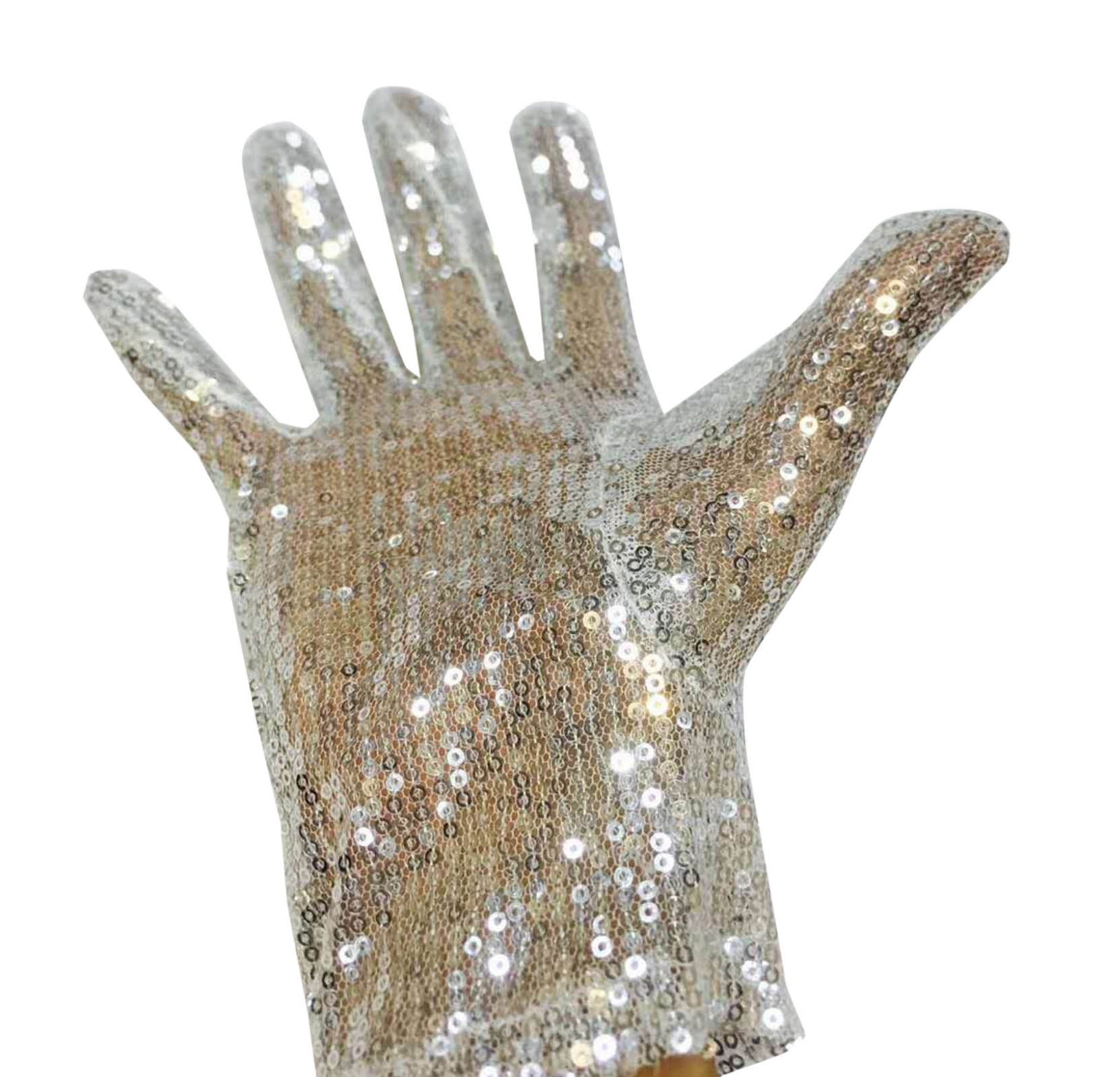Xfvqtps Womens Sequin Gloves Sparkle Bling Glitter Costume Dance ...