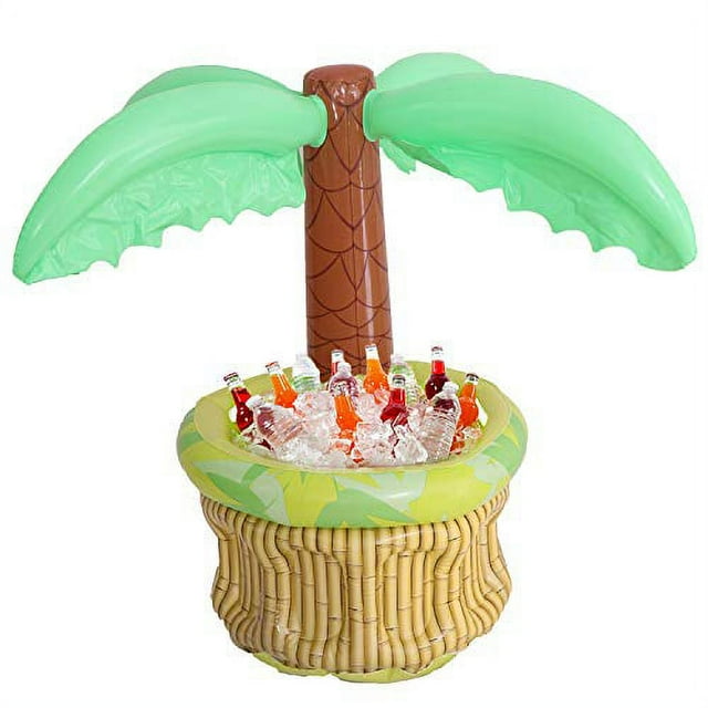 Xgood Inflatable Palm Tree Coolers Drink Cooler Tropical Hawaiian Theme ...