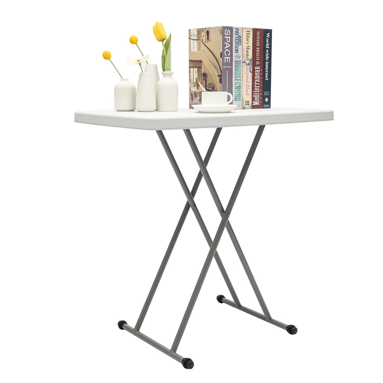 XgoodX 30x20" Height Adjustable Folding Table Snack Desk Sofa Dining ...